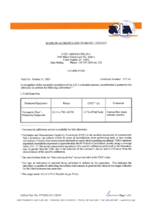J-TEC A2LA Accreditation Updated | J-TEC Associates